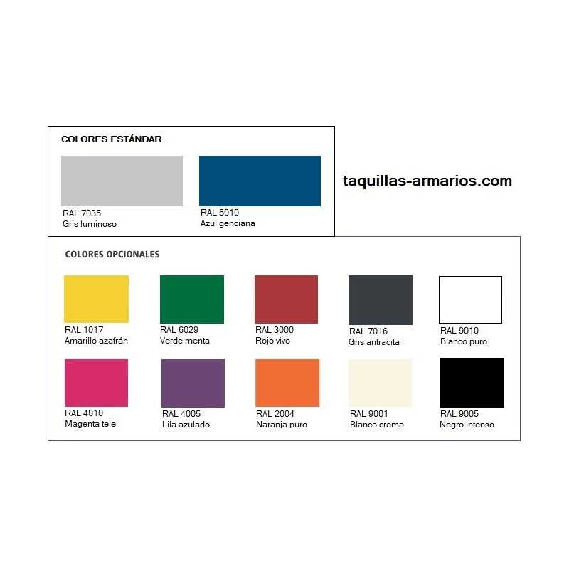 Taquilla metálica | 3 puertas 3 cuerpos | montada o desmontada